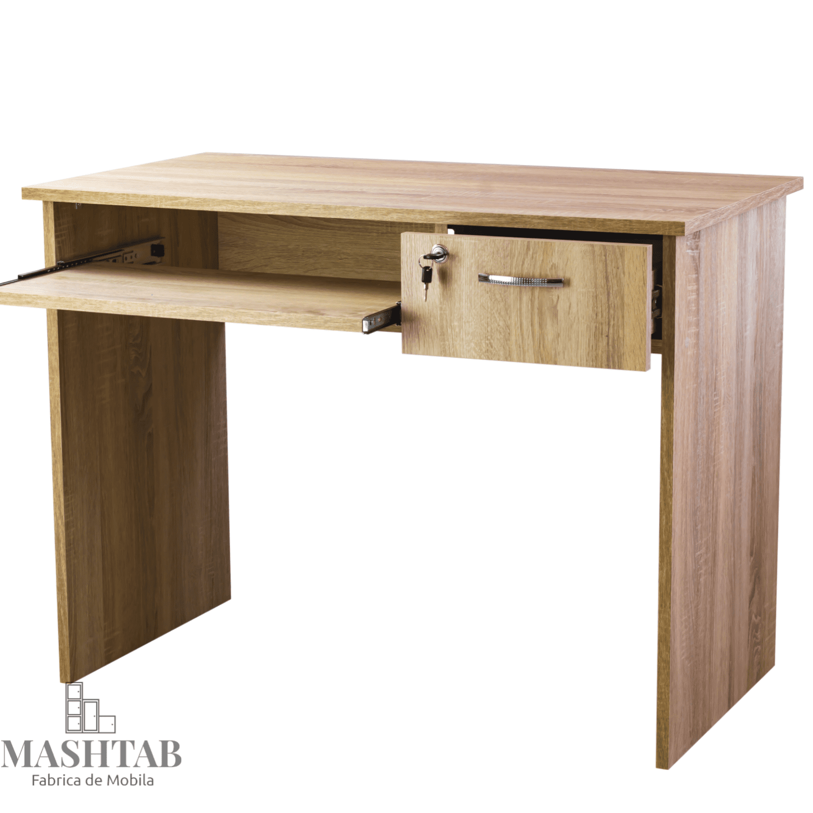 Masa pentru calculator cu sertar - mashtab